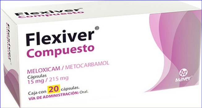 FLEXIVER COMPUESTO 20 CAPSULAS 15MG | FARMACIA RIVAS DEL CENTRO
